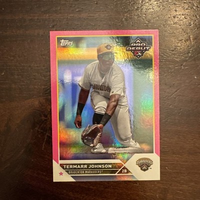 TERMARR JOHNSON | 2023 Topps Pro Debut | RC Fuchsia Foil PD-50 # /199 ...