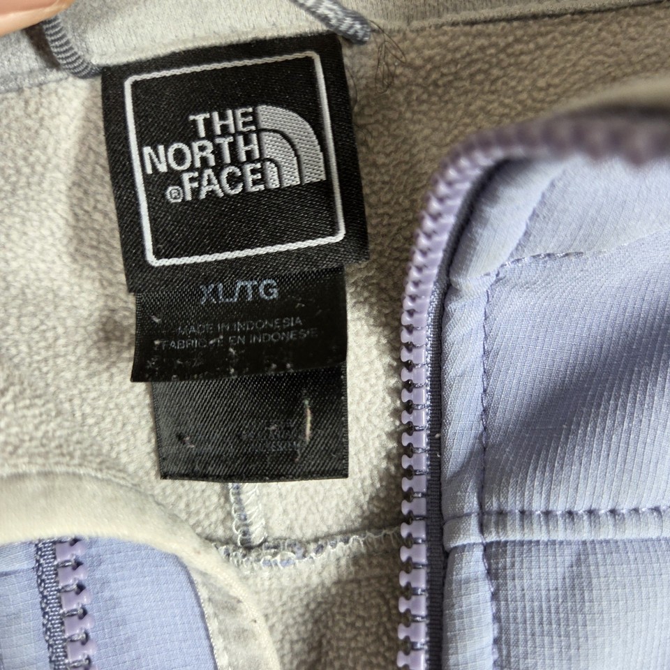 North Face Jacket Womens Junior Sz XL Purple Soft Shell Winter Cold Y2k ...