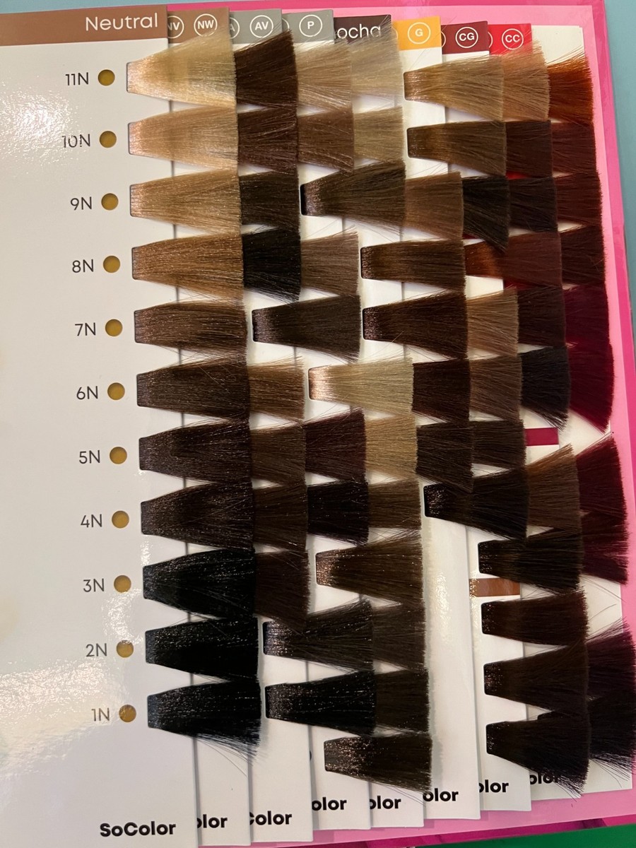 Matrix So Color Swatch Chart