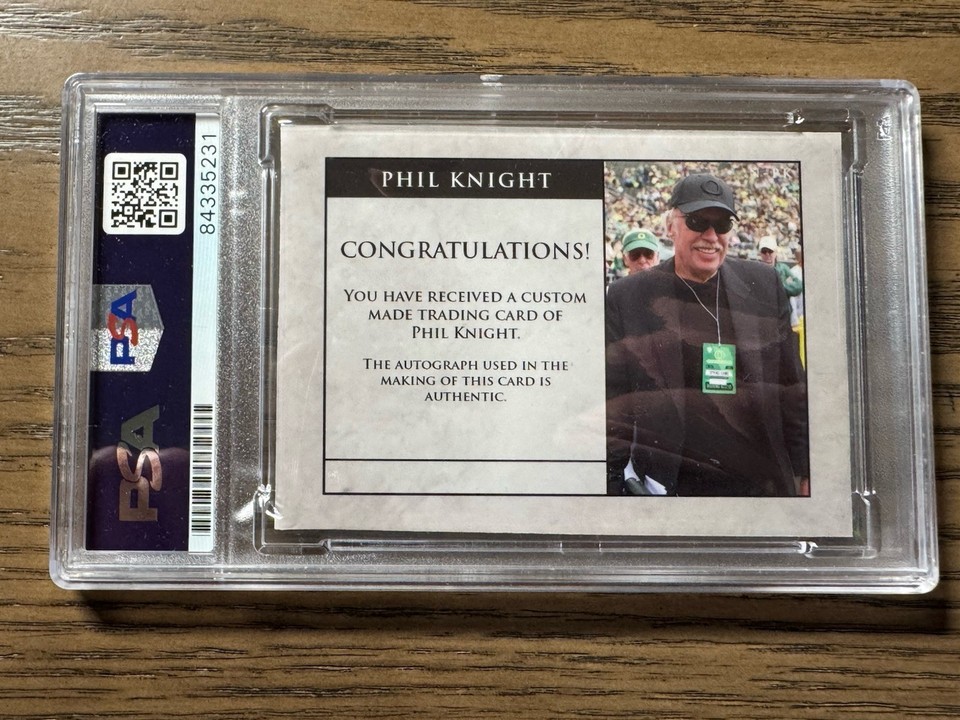 Phil Knight Autograph Nike CEO Oregon PSA DNA Custom 1/1 Auto | eBay