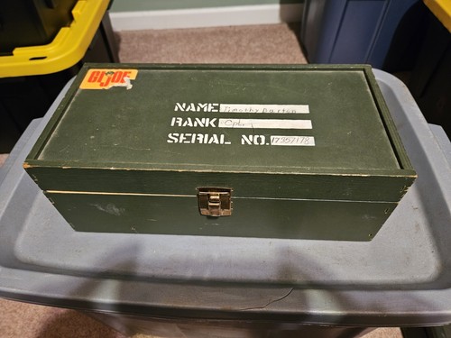 Vintage 1960's GI Joe Wood Footlocker for 12" Figure Hasbro With Tray ...