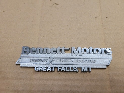 Bennett Pontiac GMC Great Falls Montana Car Dealership Dealer Emblem ...