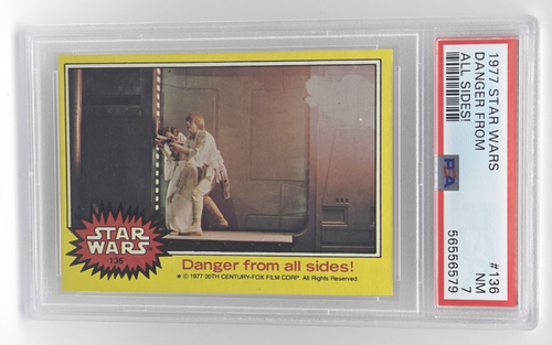 1977 Star Wars #135 Danger From All Sides! PSA NM 7 | eBay