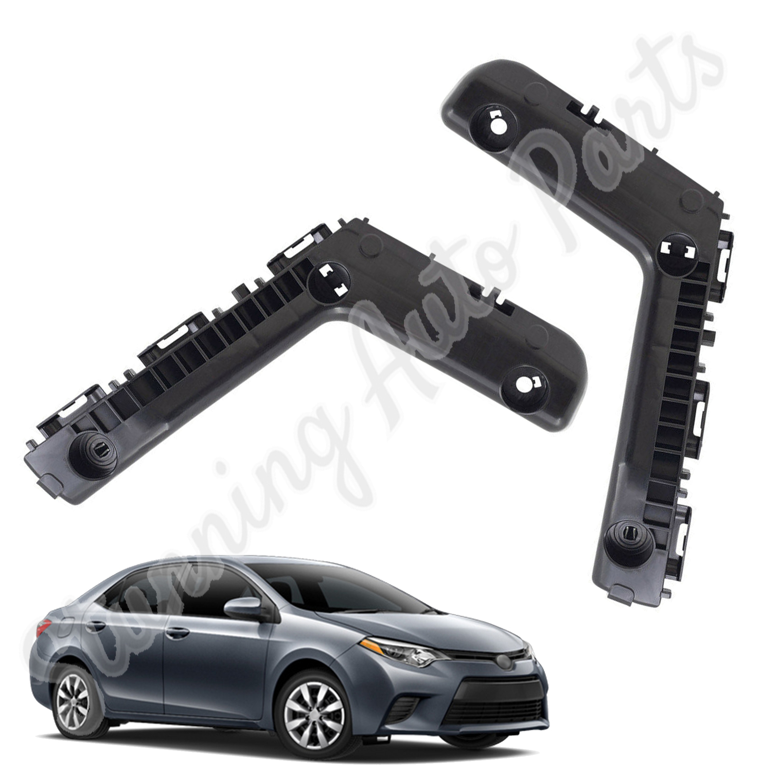 Front Bumper Support Retainer Brackets For 2014 2015 2016 Toyota ...