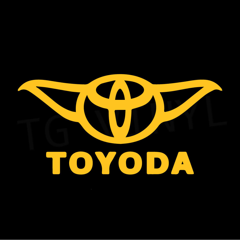 8" TOYODA Vinyl Decal Sticker Car Window Laptop Truck Star Wars Yoda ...