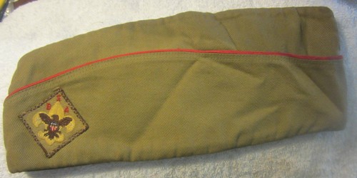 1 BSA Boy Scouts of America Garrison Cap BSA Medium Green,VTG uniform ...