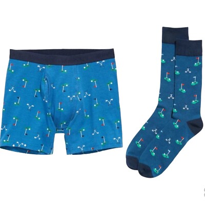 Old Navy Men’s Soft-Washed Built-In Flex Boxer Brief 6” Ins Golf Size S ...