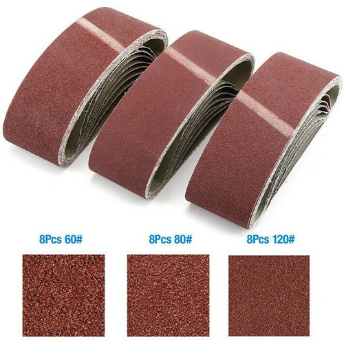 24Pcs Sanding Belts Belt Sander Paper Abrasive Belt Grinding Metal ...