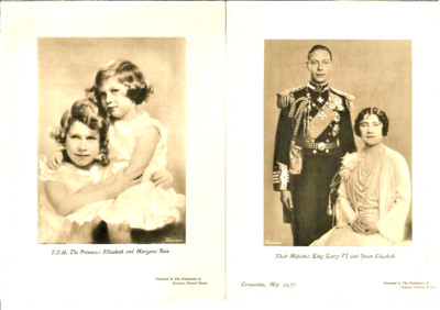 Regina Elizabeth II Avec Margaret + Re Gani Et Lady Photo Impressions D ...