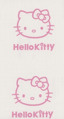 2 New HELLO KITTY - HELLO KITTY 4" Pink Decals Stickers Car Laptop ...