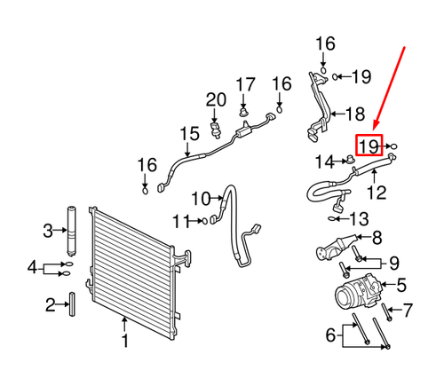 LAND ROVER ENTDECKUNG 4 L319 O-Ring der AC-Mittellinie JUU500030 NEUES ...