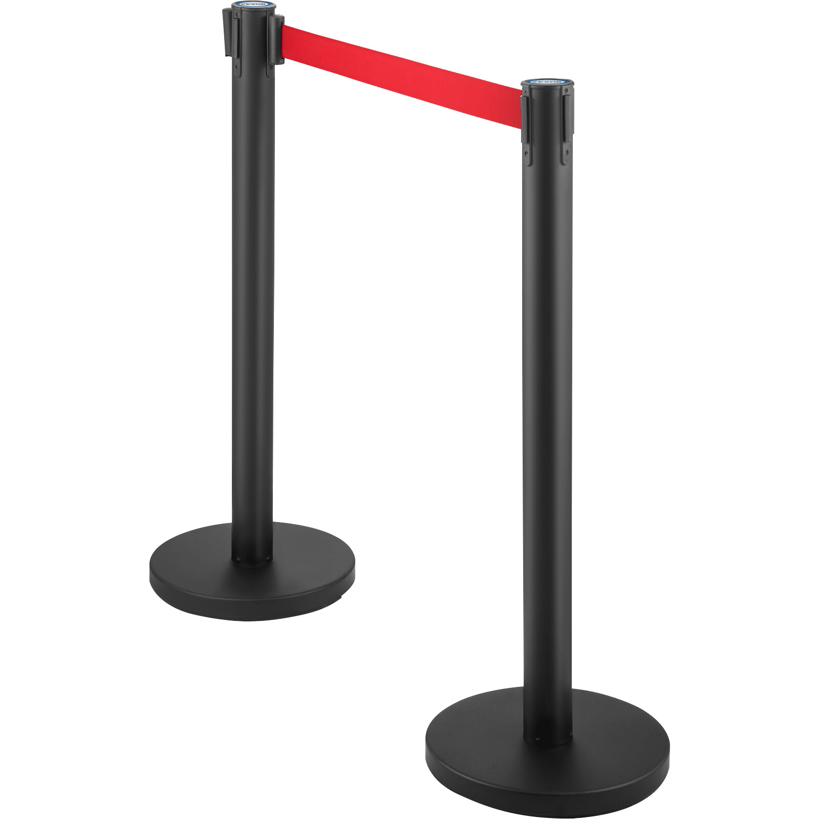 VEVOR 6PCS Crowd Control Barrier Stanchion Posts Set Queue Pole with 6 ...