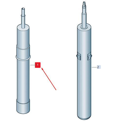 NEW AUDI Q5 80A FRONT SHOCK ABSORBER 80A413031AK ORIGINAL NO DUTY TO 🇺🇸 ...