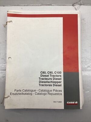 Case IH C100 C90 C80 Diesel Tractor Parts Catalog Manual Don 7-2920 ...