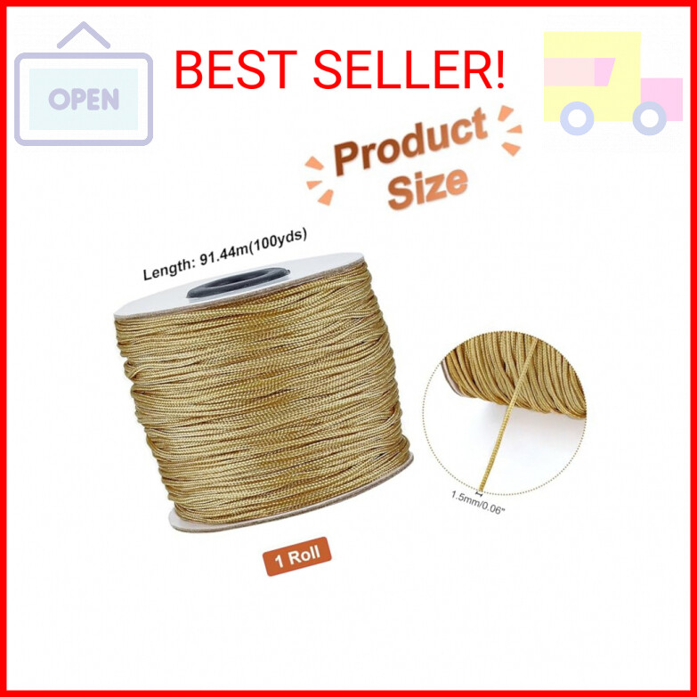 PH PandaHall 1.5mm Nylon String 100 Yards Wind Chime Cord Replacement ...
