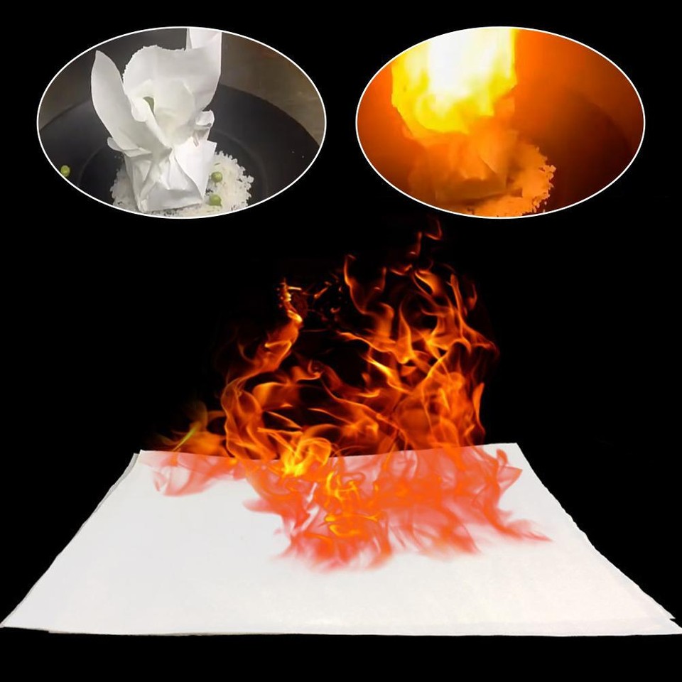 10/20 sheets Paper Magic Fire Prop Magic Flash Paper Magician Props New ...