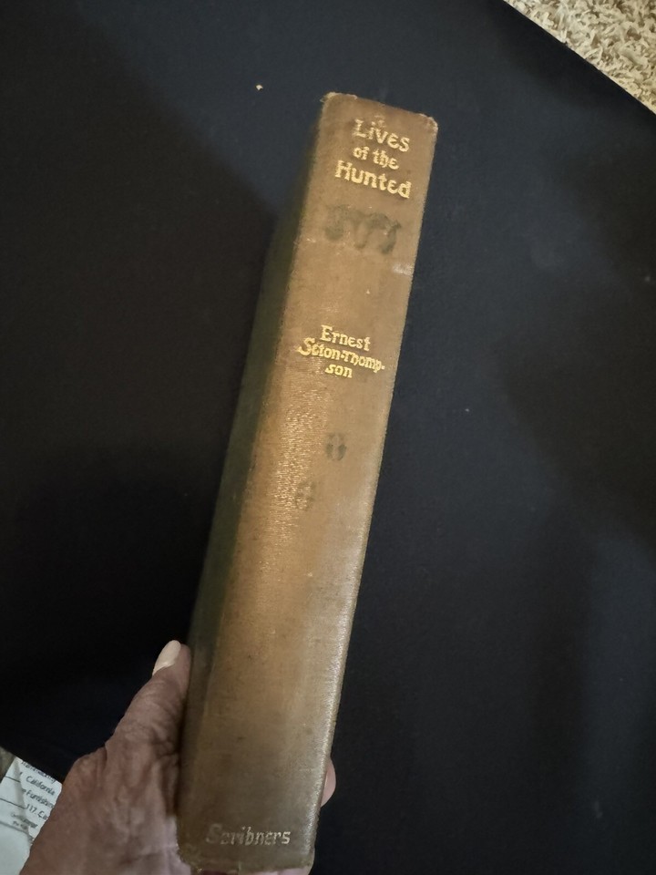Lives of the Hunted Ernest Seton Thompson 1901 First Impression | eBay