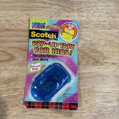 NEW Vintage 3M SCOTCH Pop Up Tape For Kids Strip Dispenser BLUE 1999 | eBay