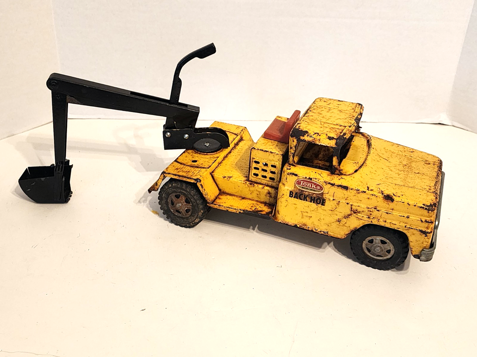 Vintage 1960s Tonka BACKHOE Pickup Truck Pressed Steel Toy | eBay
