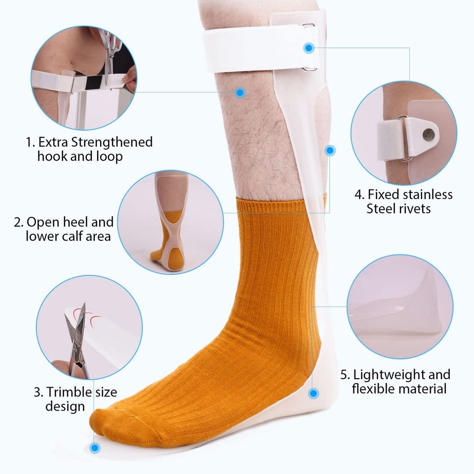 AFO Foot Drop Brace Ankle Foot Orthosis Medical Afo Walking with Shoes ...
