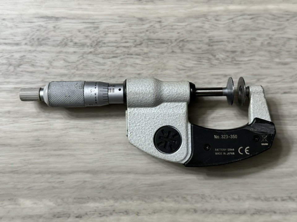 MITUTOYO DIGITAL DISC MICROMETER 0-1 INCH, MODEL323-350, SPC OUTPUT | eBay