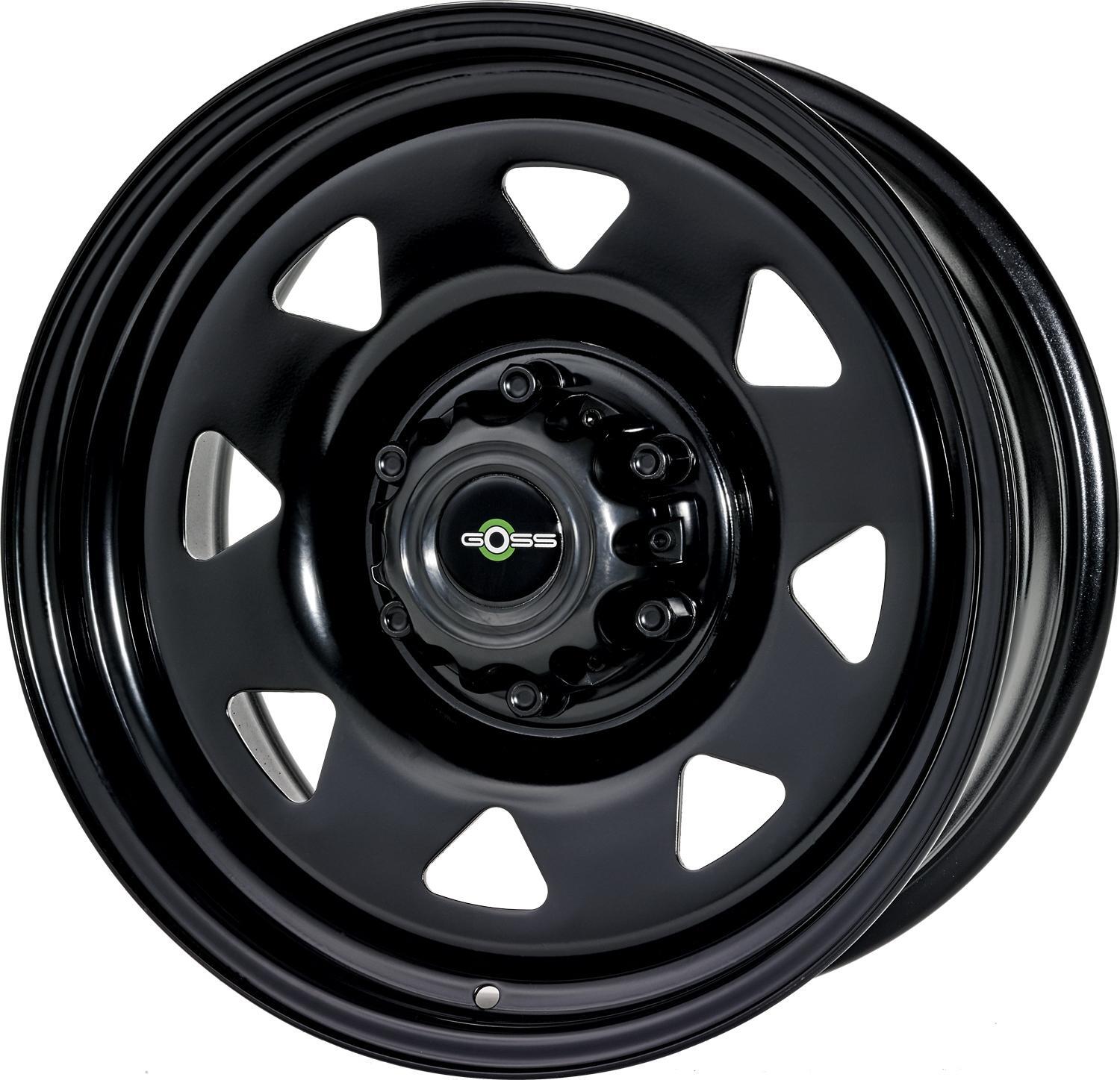 Jante acier Goss Triangular II noir 7x17 pour voyages de raid et pistes