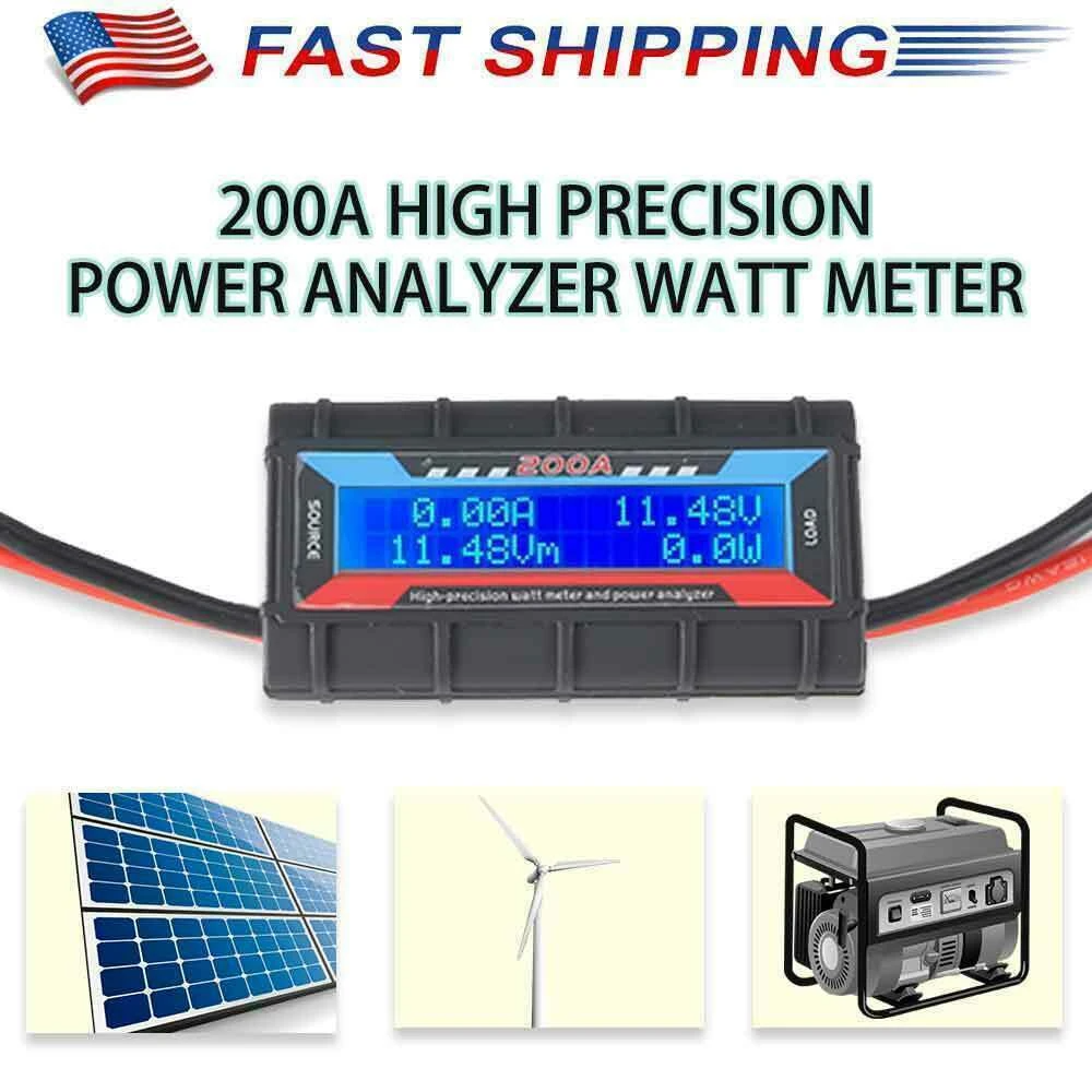 200A DC Digital Monitor LCD Volt Amp Meter Analyzer For RC Battery ...