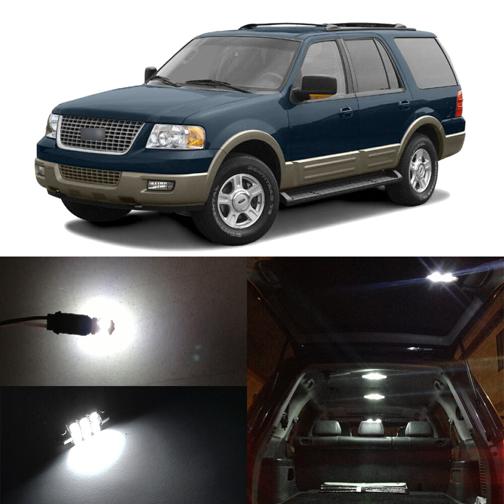 14 x White LED Interior Bulbs License Plate Light for 2003-2006 Ford ...