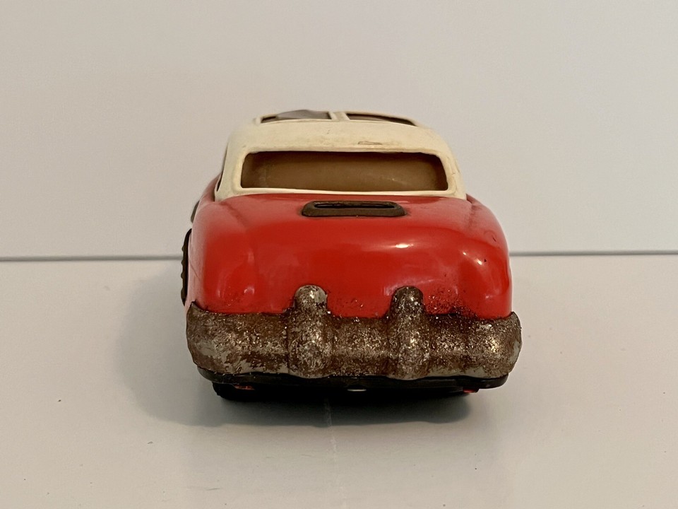 Vintage Japan Tin Battery Operated 1950's Ford Toy Car Headlights 8.5 ...