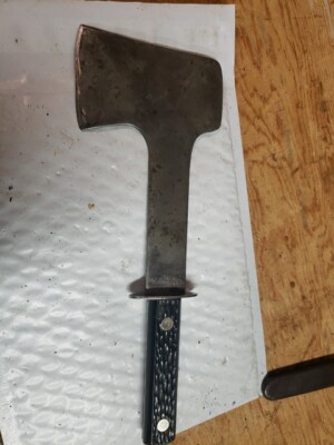 Vintage Colonial Providence USA Jigged Black Handle Camp Hatchet Hand ...