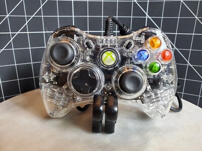 Xbox 360 Afterglow Controller Clear PL-3602 Wired Tested | eBay