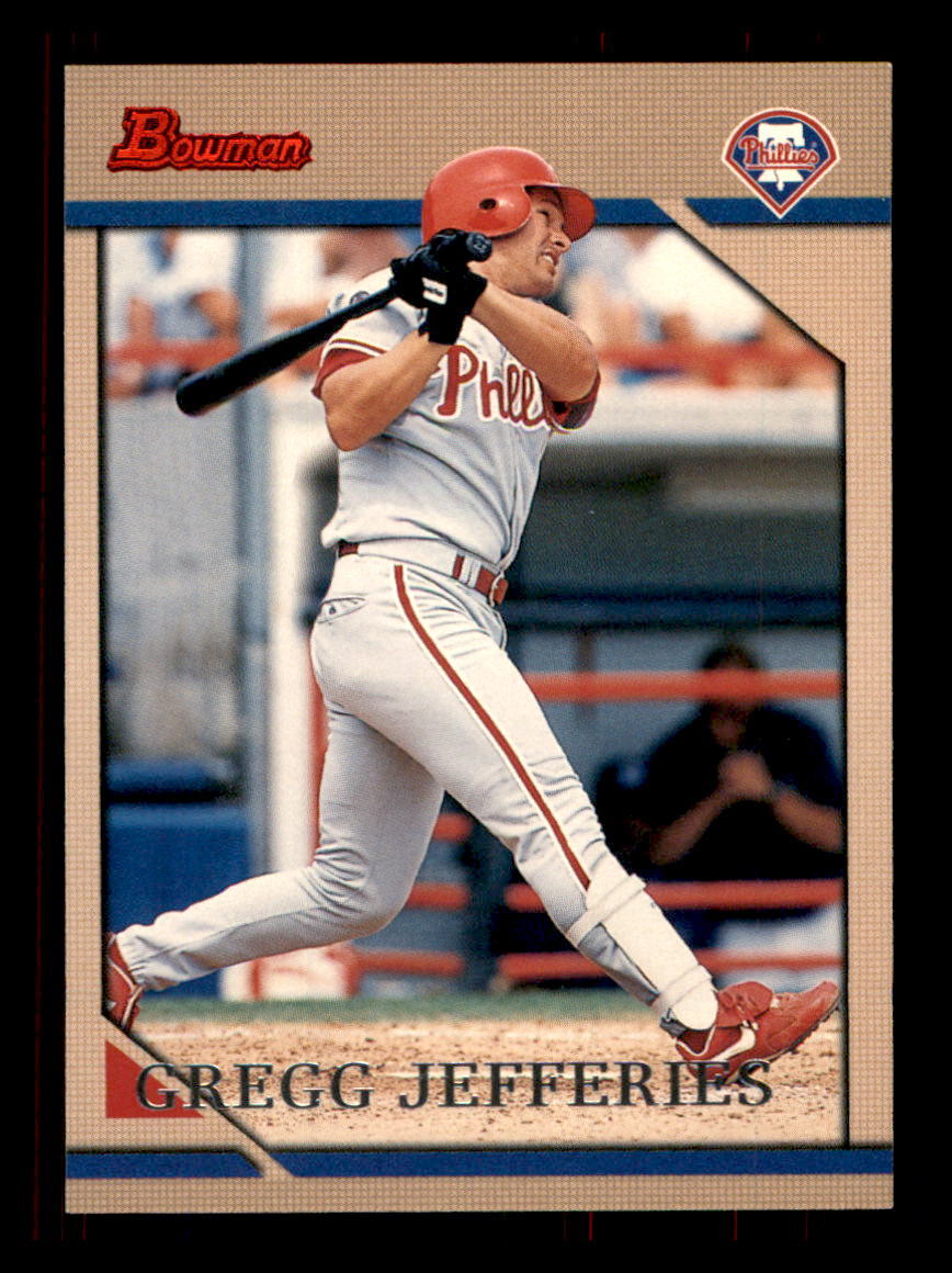 1996 Baseball Bowman Gregg Jefferies Philadelphia Phillies #44 2 | eBay