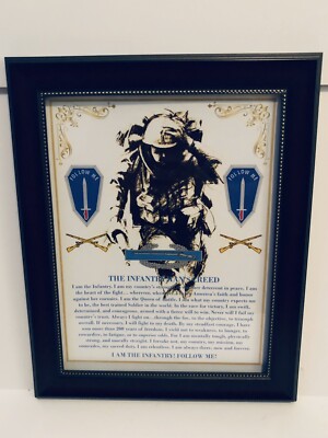 THE INFANTRYMAN'S CREED (8 1/2 X 11) CERTIFICATE PRINT | eBay UK