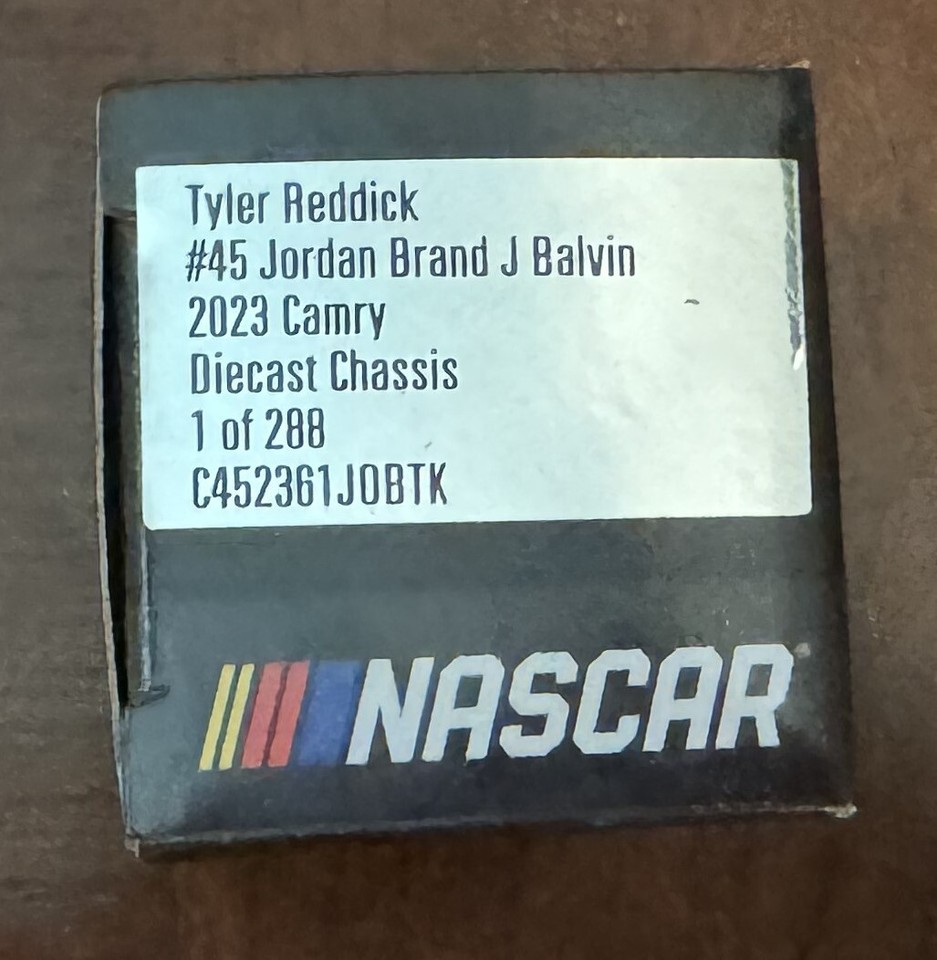 2023 Tyler Reddick Jordan Brand DIECAST CHASSIS J Balvin Jumpman 1:64 ...
