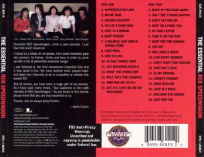 REO SPEEDWAGON - THE ESSENTIAL REO SPEEDWAGON NEW CD 696998601529| eBay