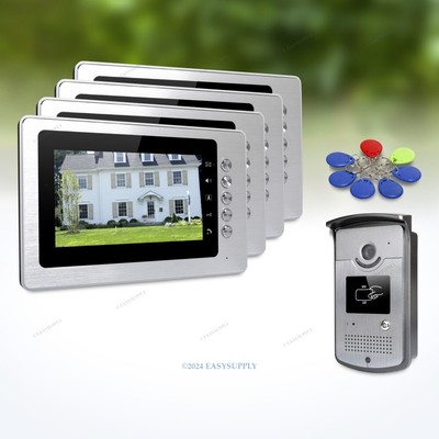 7" Wired Video Door Entry Call System with IR Night Vision for Home ...