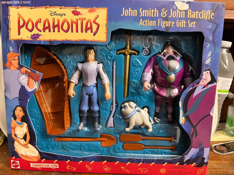 Mattel Disney Pocahontas & Chief Powhatan John Smith Ratcliffe Figure ...