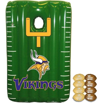 NFL Minnesota Vikings Team Toss Inflatable Bean Bag Football Party Game ...