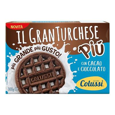 BISCOTTI COLUSSI IL GRAN TURCHESE PIU' CACAO PACCO 300GR FROLLINI ...