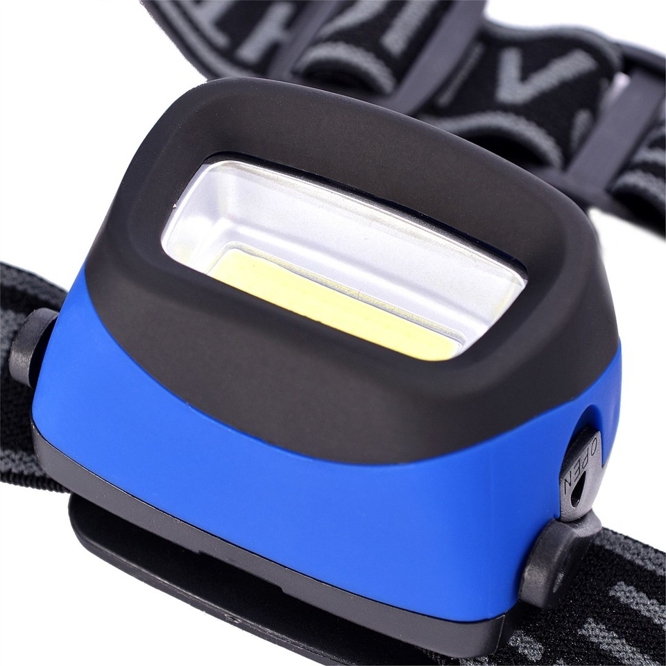 Headlight COB LED Ultra Bright Head Torch Mechanics Camping Fishing ...