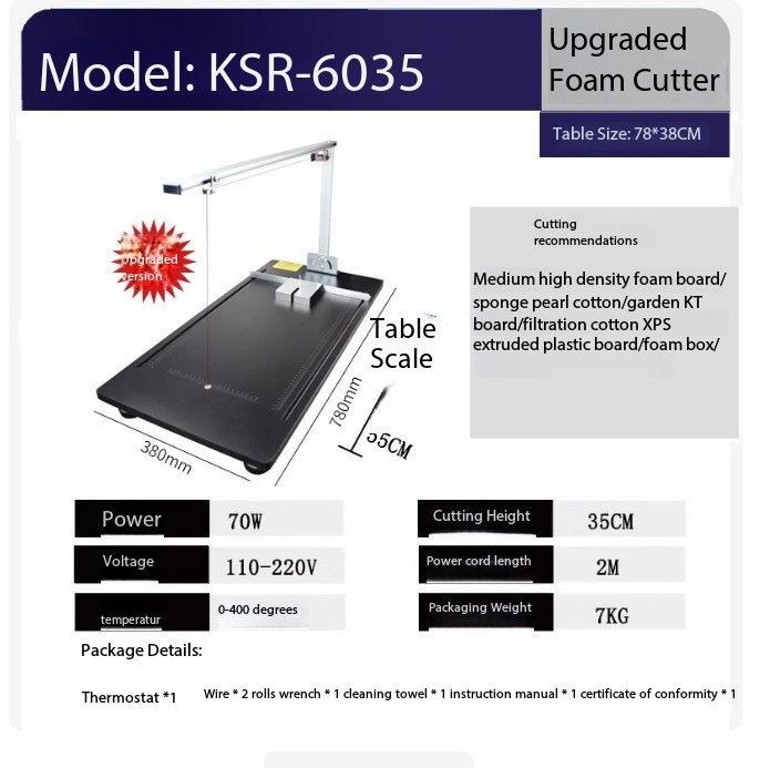 Foam Cutting Machine Electric Wire Cutting Table Heat Cutting Machine ...