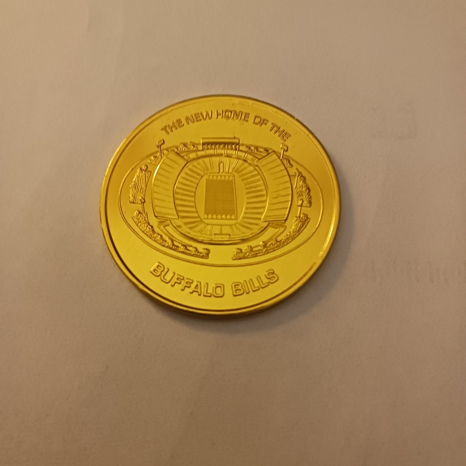 Vintage NFL Buffalo Bills Inaugural Game Coin Card & Envelope 1973 I ...