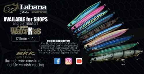 Labana Studio Waterkiss 120 mm 14 grams Floating Lure Sapphire (0995 ...