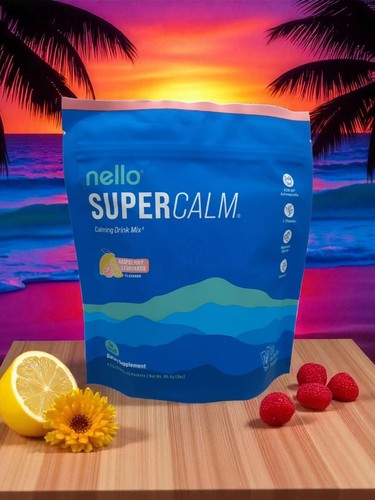 Nello Supercalm Calming Drink Mix Powder Raspberry Lemonade 20ct Exp 02 ...