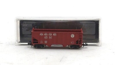 MRC 7050 N Scale Pennsylvania Railroad 36' PS3 2-Bay Open Hopper #675347 EX/Box | eBay