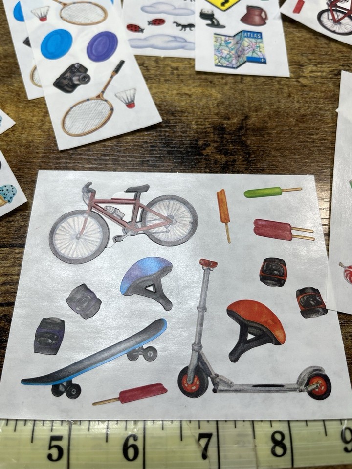 Vintage Lot of Creative Memories Scrapbook Stickers. Summer Camping ...