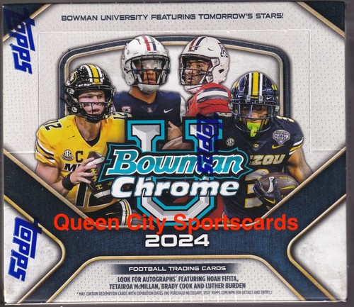 2024 Bowman Chrome University Football Factory Sealed Jumbo Box | eBay