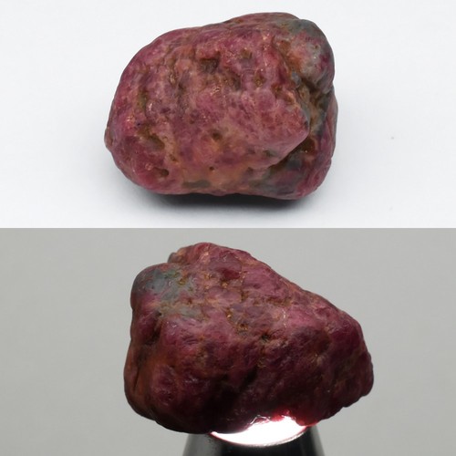 💎 43.57ct 21x16.5mm Rough Natural Deep Purplish Red Spinel - Myanmar ...