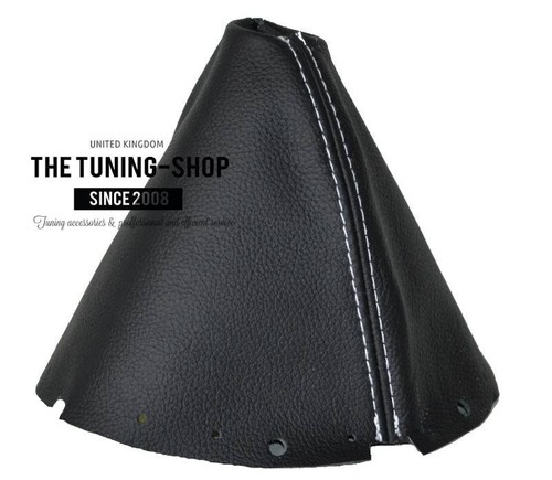 Shift Boot For Nissan 370Z Z34 2009-2016 Leather White Stitching | eBay