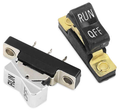Twin Power Run/Off Switch for Early Style Handlebar Switches Black ...